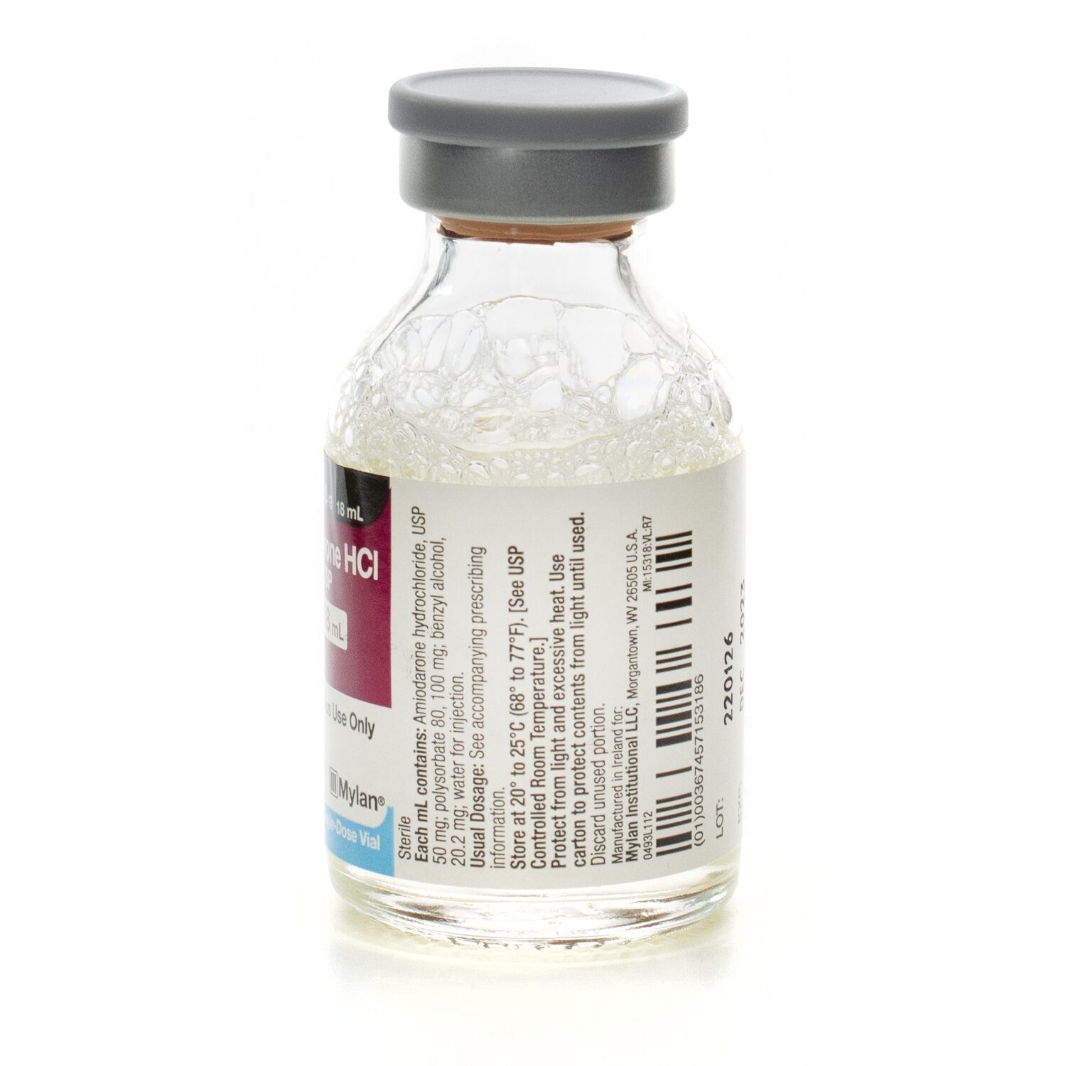 Amiodarone HCl Injection 50 mg/mL, Multiple Dose Vial 18 mL, Each | McGuff