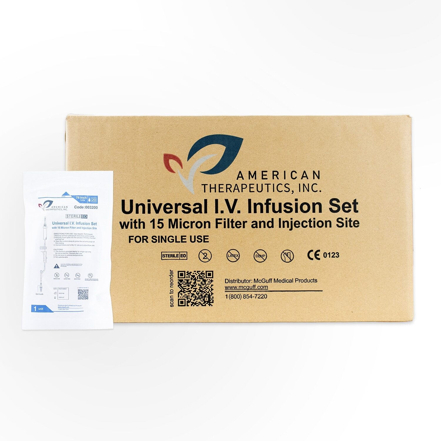 Primary IV Administration Set With 1 Y-Port, 15 Micron Filter, 20 Drops ...