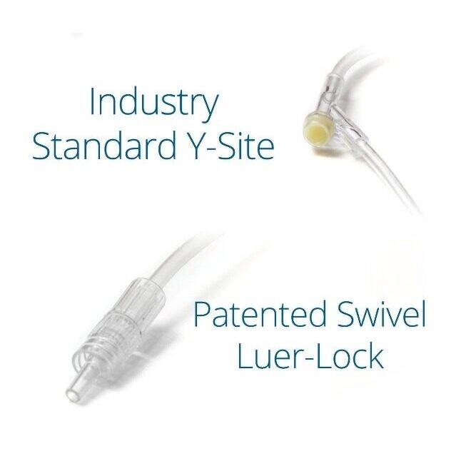 TrueCare™ Primary IV Administration Set with 1 Injection Y-Site, 15 Micron Filter, 20 Drops/mL ...