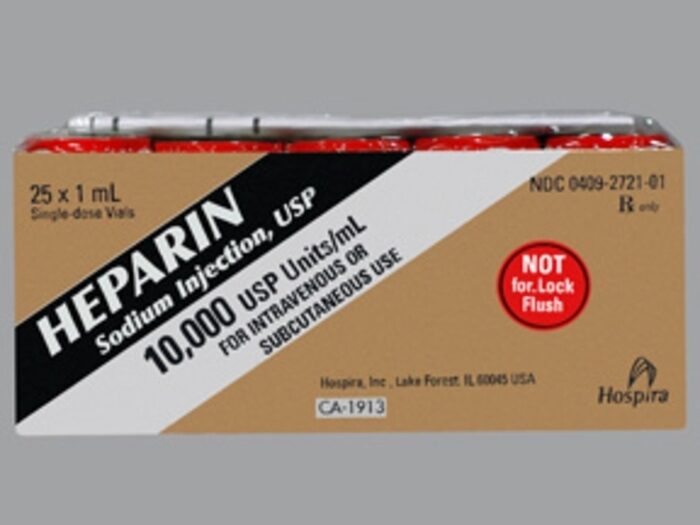 Heparin Sodium Injection 10000 U/mL, Single Dose Vial 1 mL | McGuff
