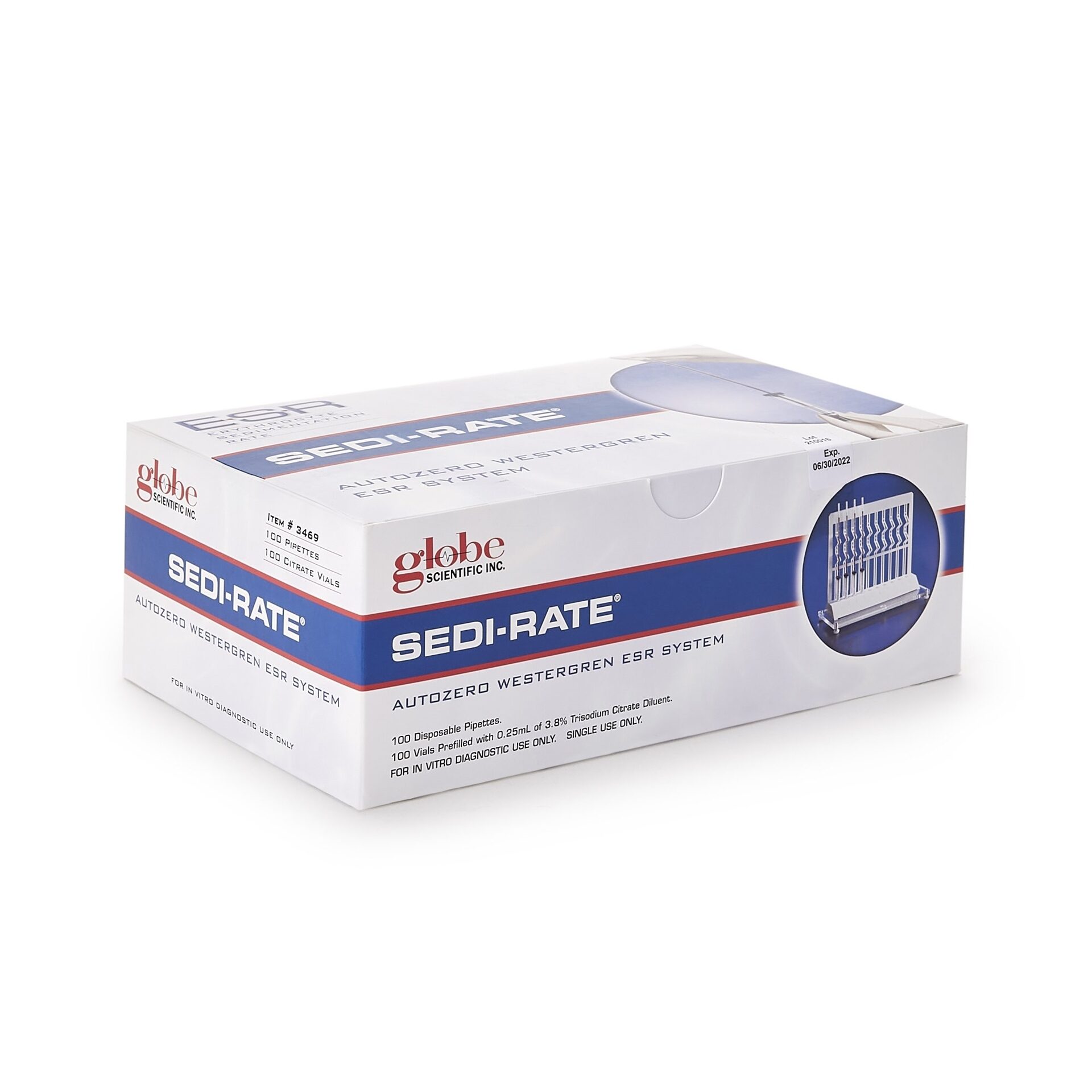 Sedi-Rate™ Hematology Test Kit Erythrocyte Sedimentation Rate (ESR ...