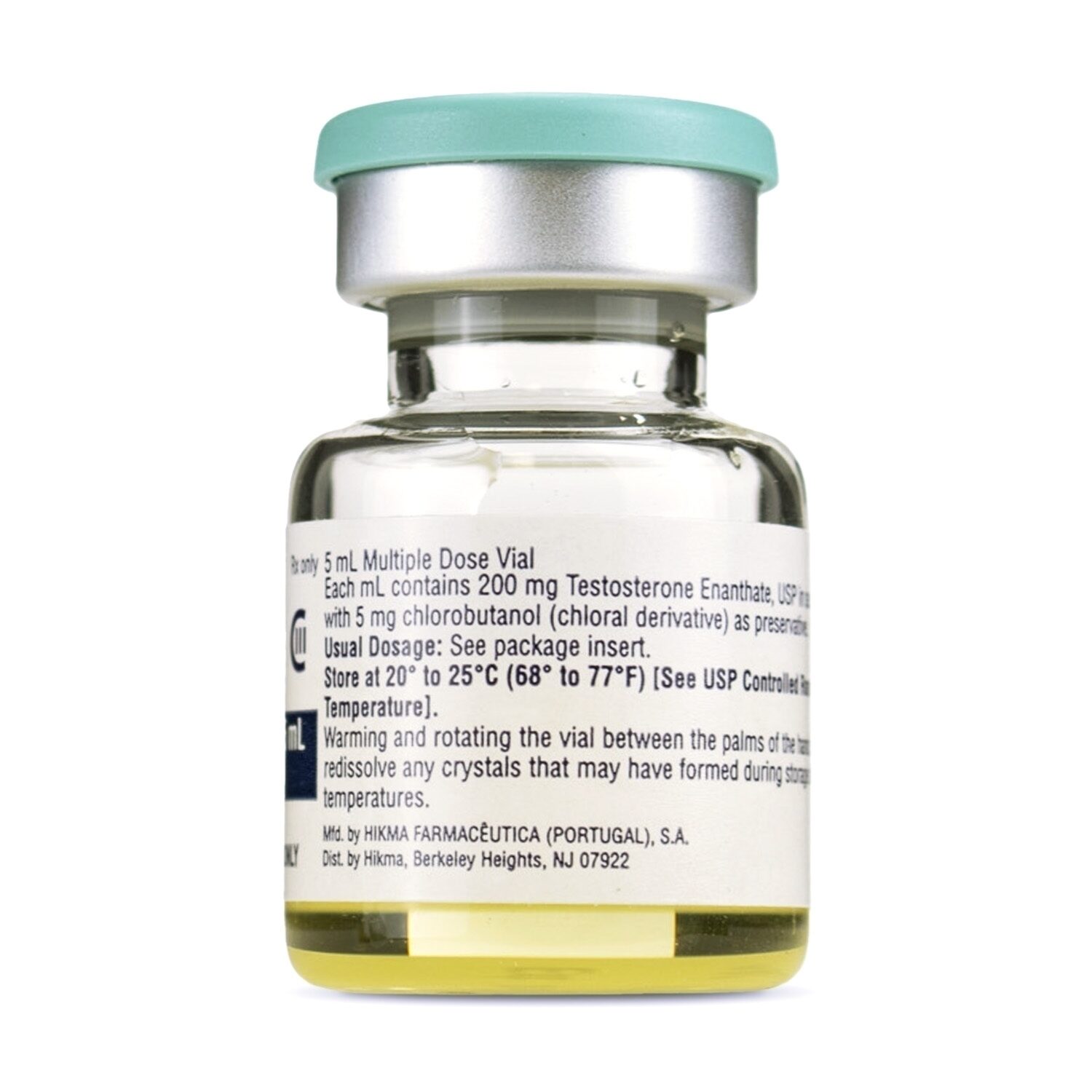 Testosterone Enanthate Injection 200 mg/mL, Multiple Dose Vial 5 mL ...