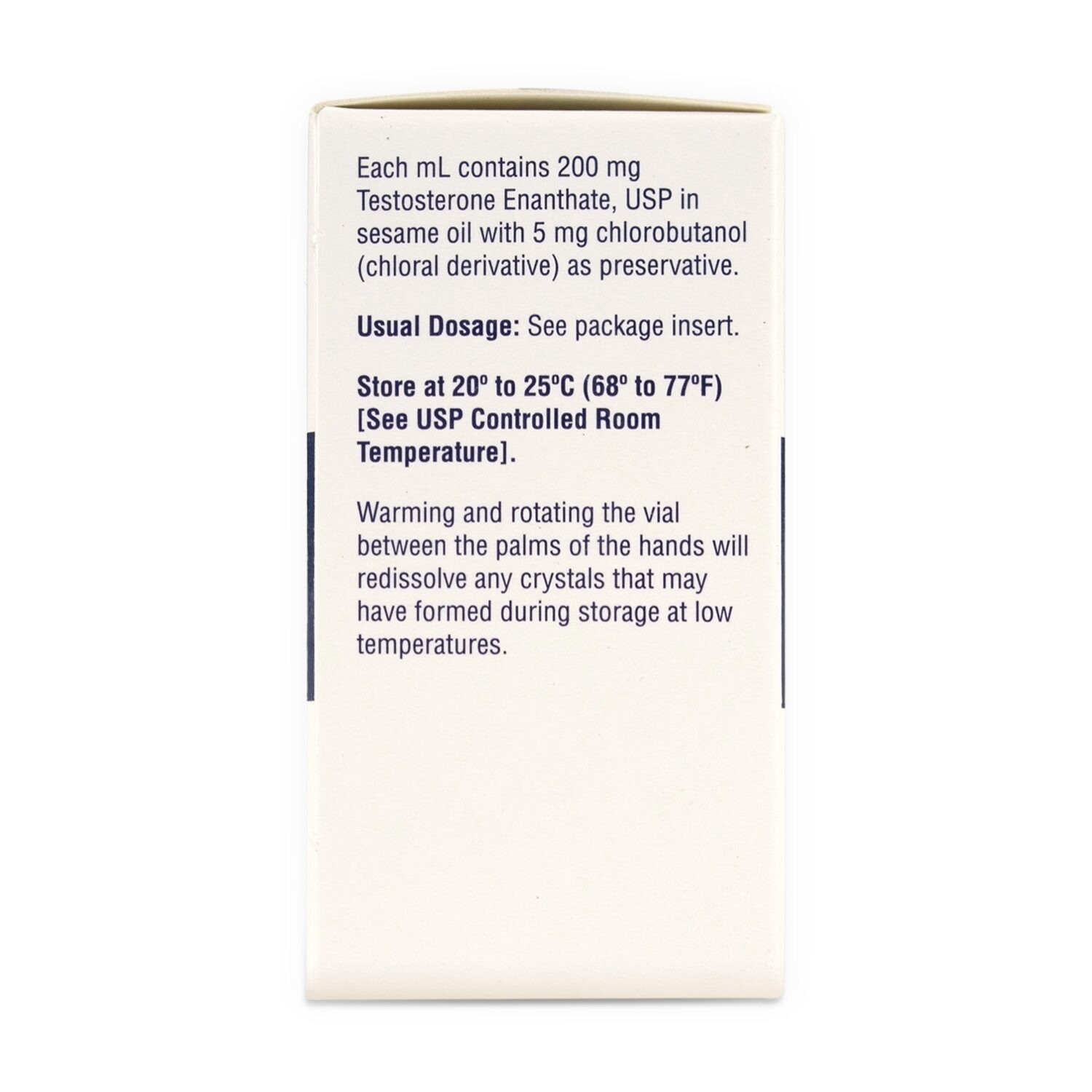 Testosterone Enanthate Injection 200 mg/mL | 5 mL Vial | Hikma | McGuff