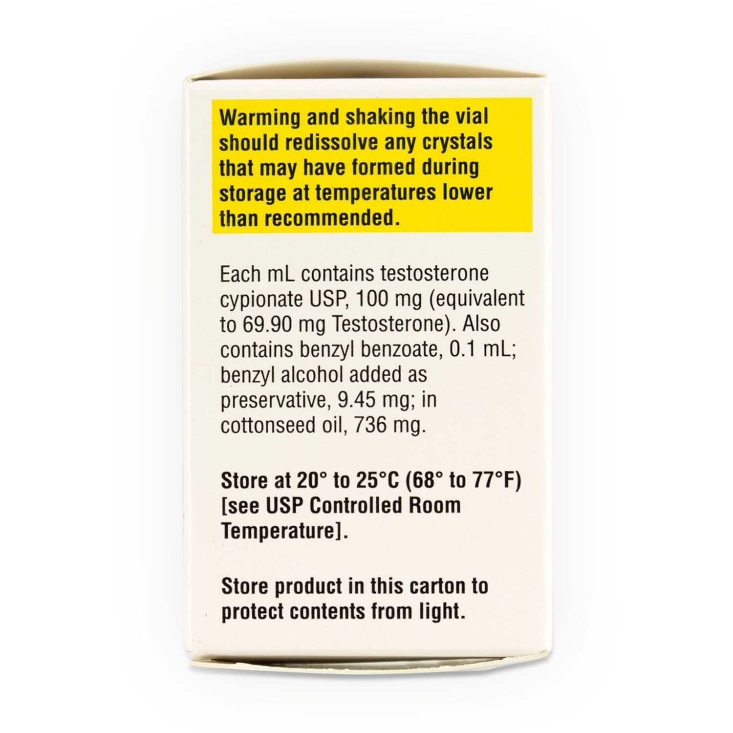 Testosterone Cypionate, 100mg/mL, MDV, 10mL Vial | McGuff