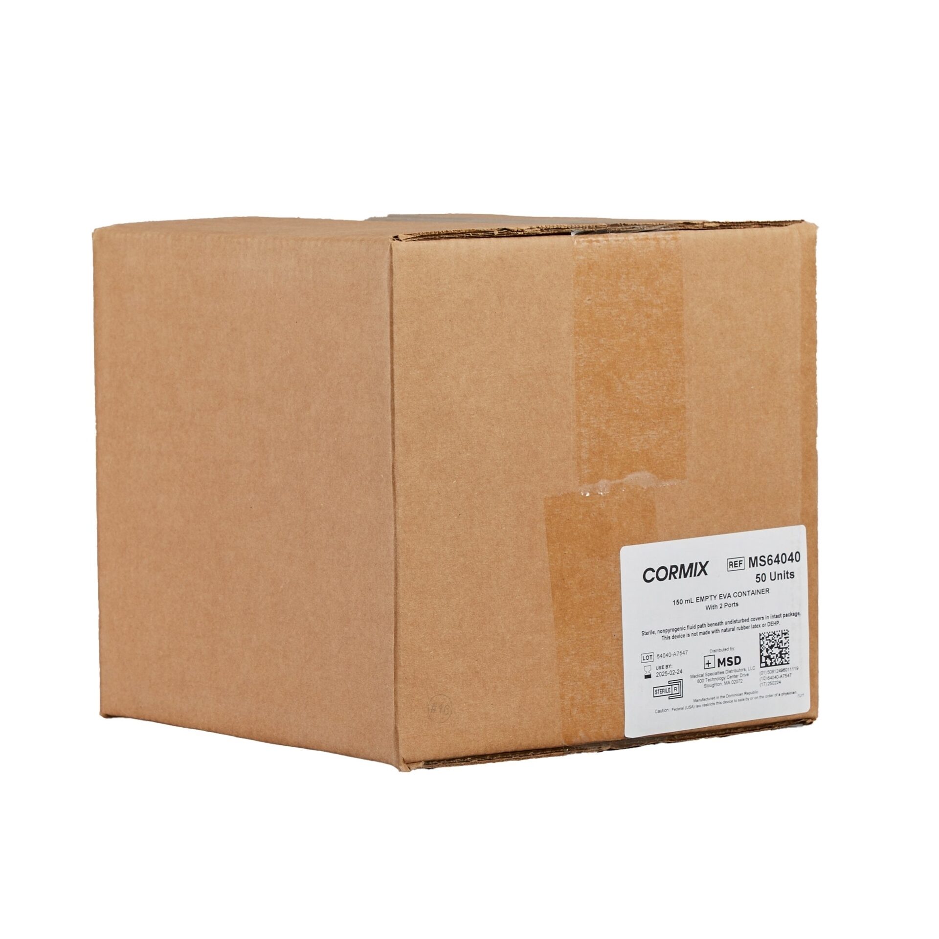 Empty IV Container 150 mL Bag, DEHP-free, 2-EVA ports, 50/Case | McGuff