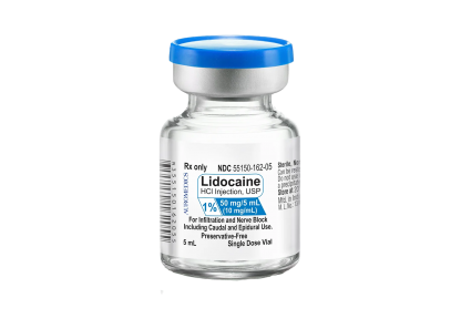 Lidocaine HCl Injection 1%, Single Dose Vial 5 mL, 10/Tray | McGuff