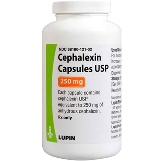 Cephalexin, 250mg, 100 Capsules/Bottle | McGuff