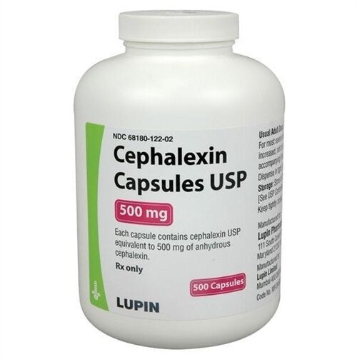 Cephalexin, 500mg, 500 Capsules/Bottle | McGuff