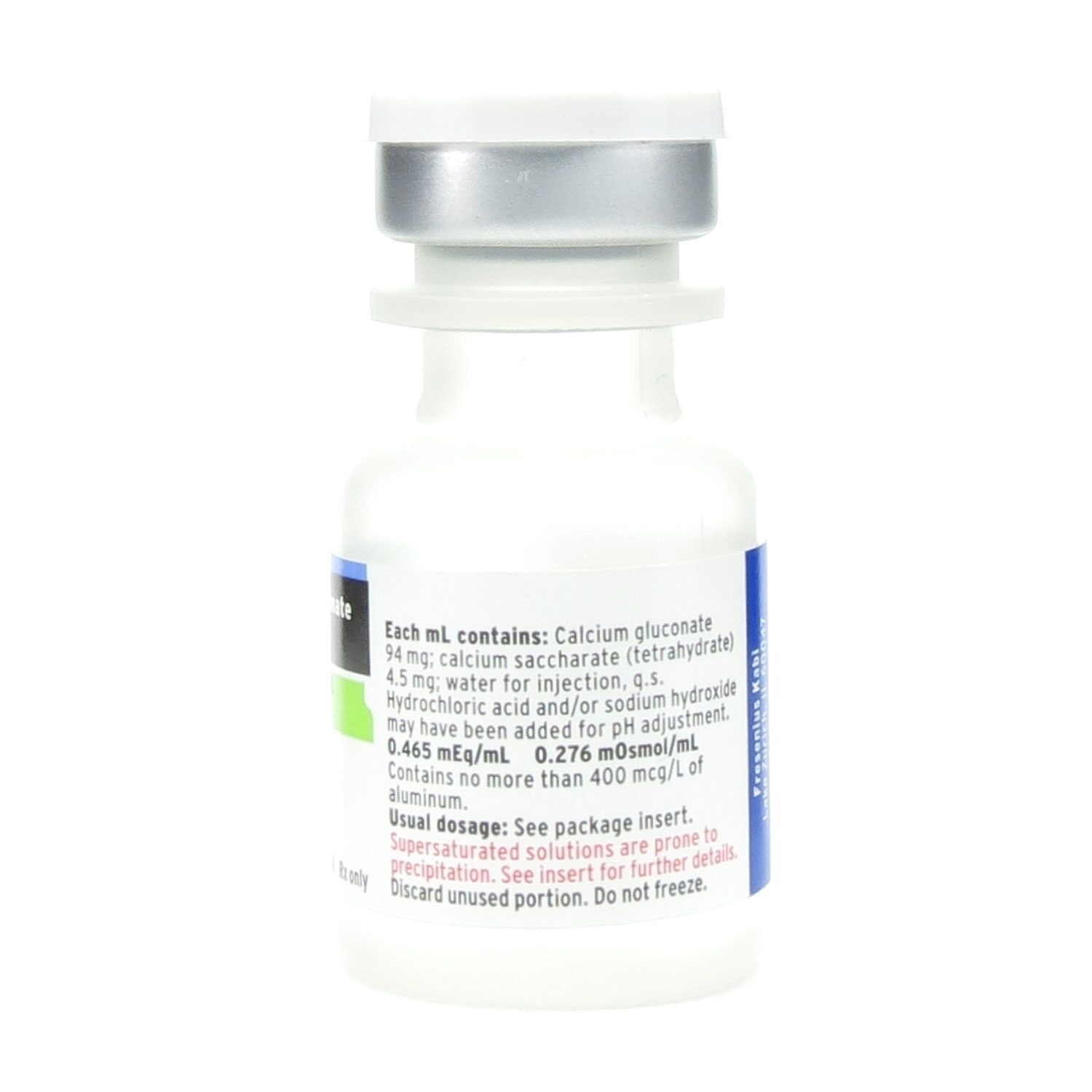 Calcium Gluconate Injection 100mg/mL, Single Dose Vial 10 mL | McGuff