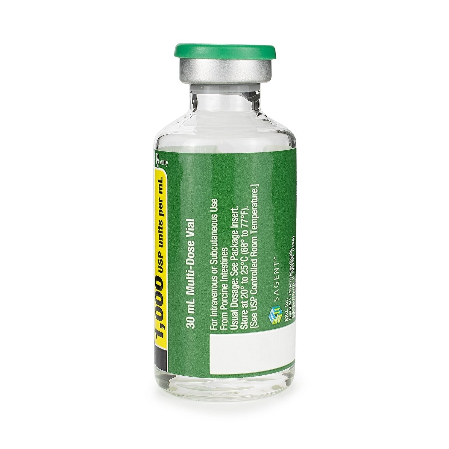 Heparin Sodium Injection 1000 U/mL, Multiple Dose Vial 30 mL | McGuff