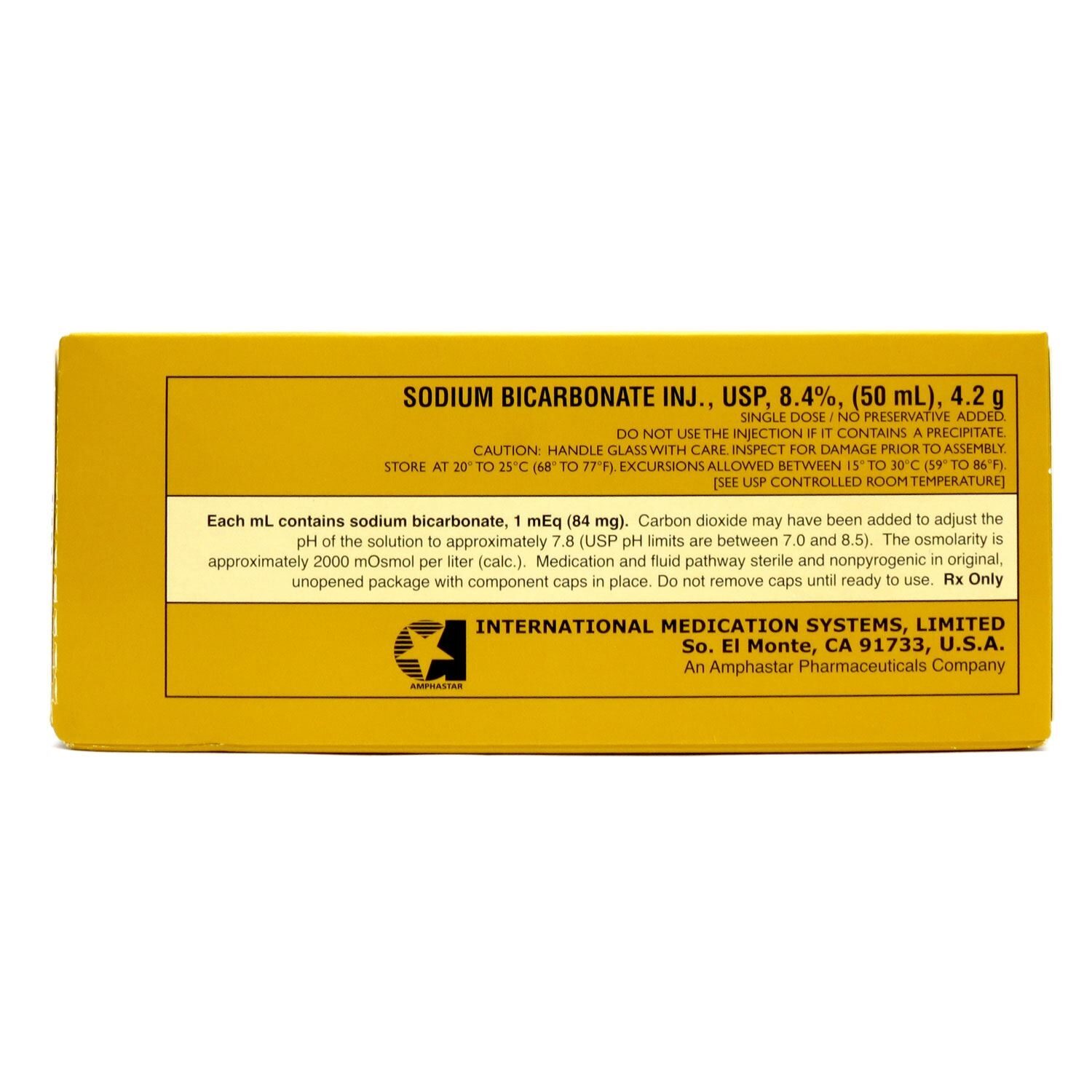 Sodium Bicarbonate 8.4% Injection 50 mEq, Prefilled Syringe 50 mL | McGuff