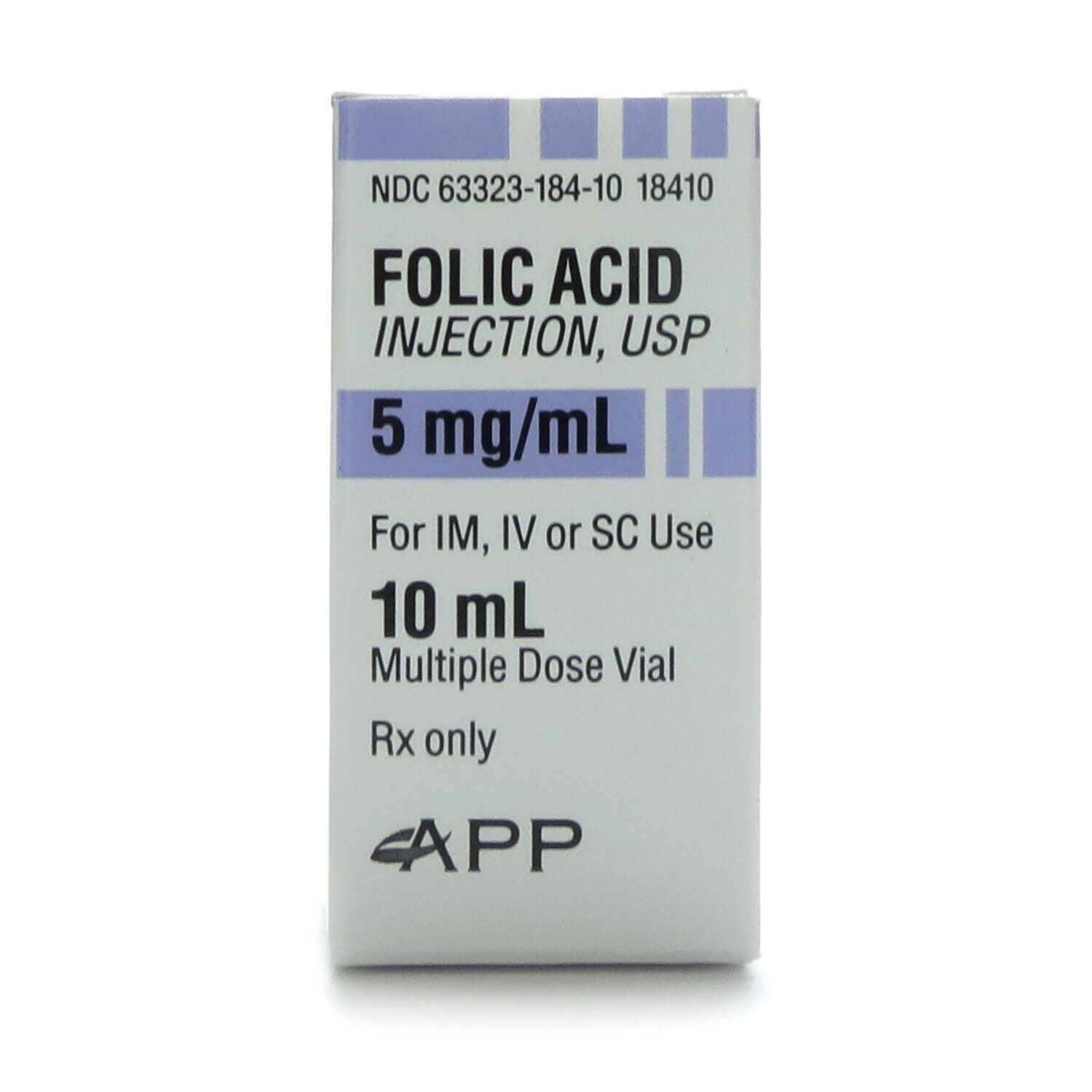 Folic Acid Injection 5 mg/mL, Multiple Dose Vial 10 mL | McGuff
