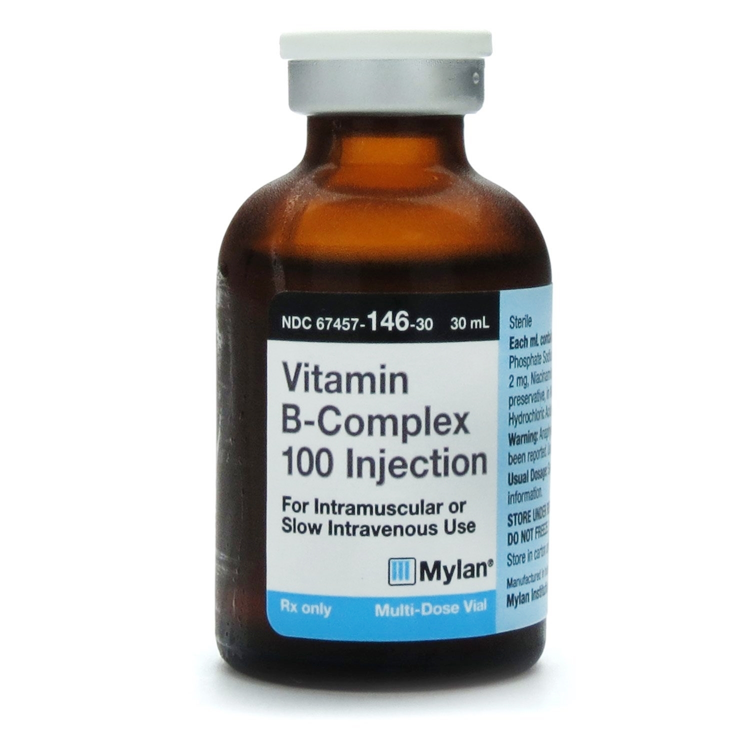 Vitamin B Complex 100 Injection (with Dexpanthenol), Multiple Dose Vial ...