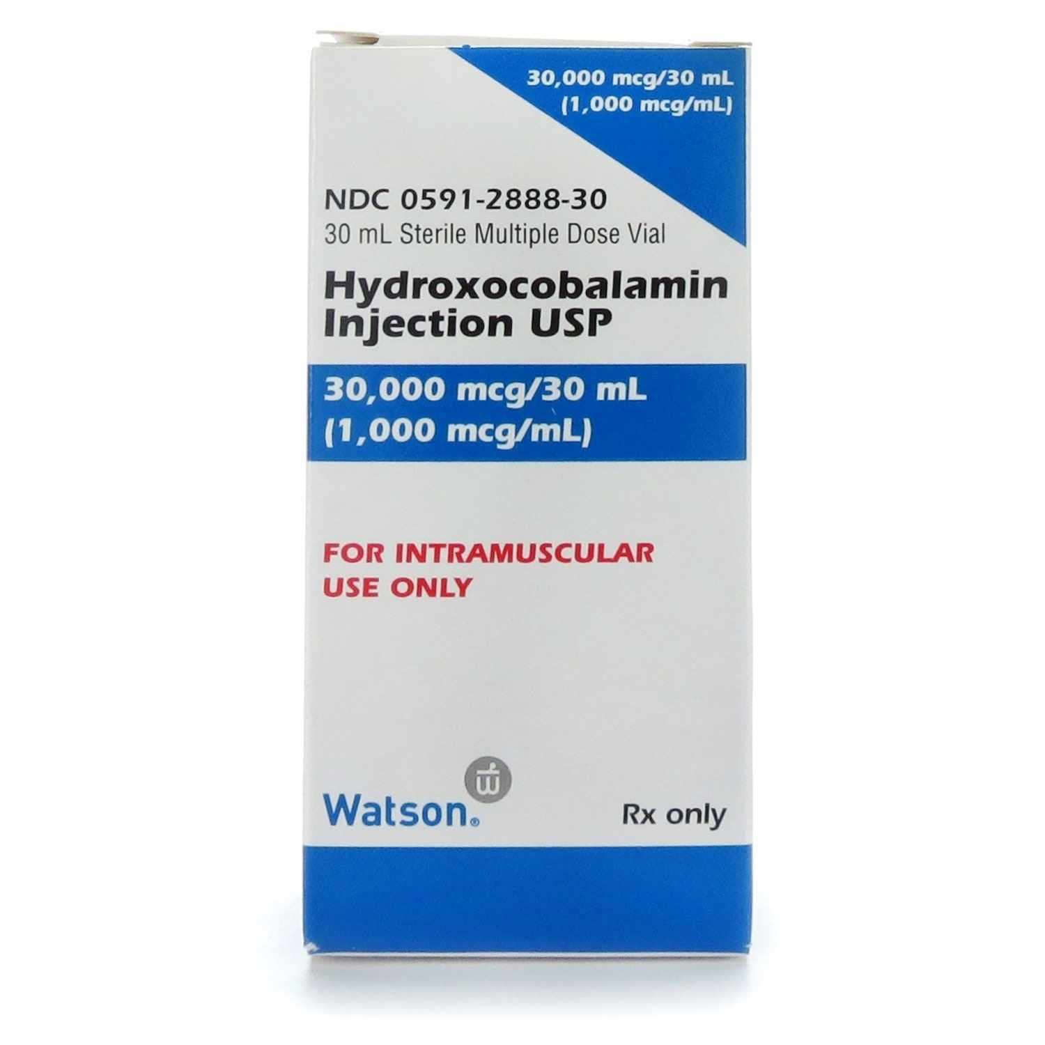 Hydroxocobalamin (B12) 1000mcg/mL Injection 30mL MDV | McGuff