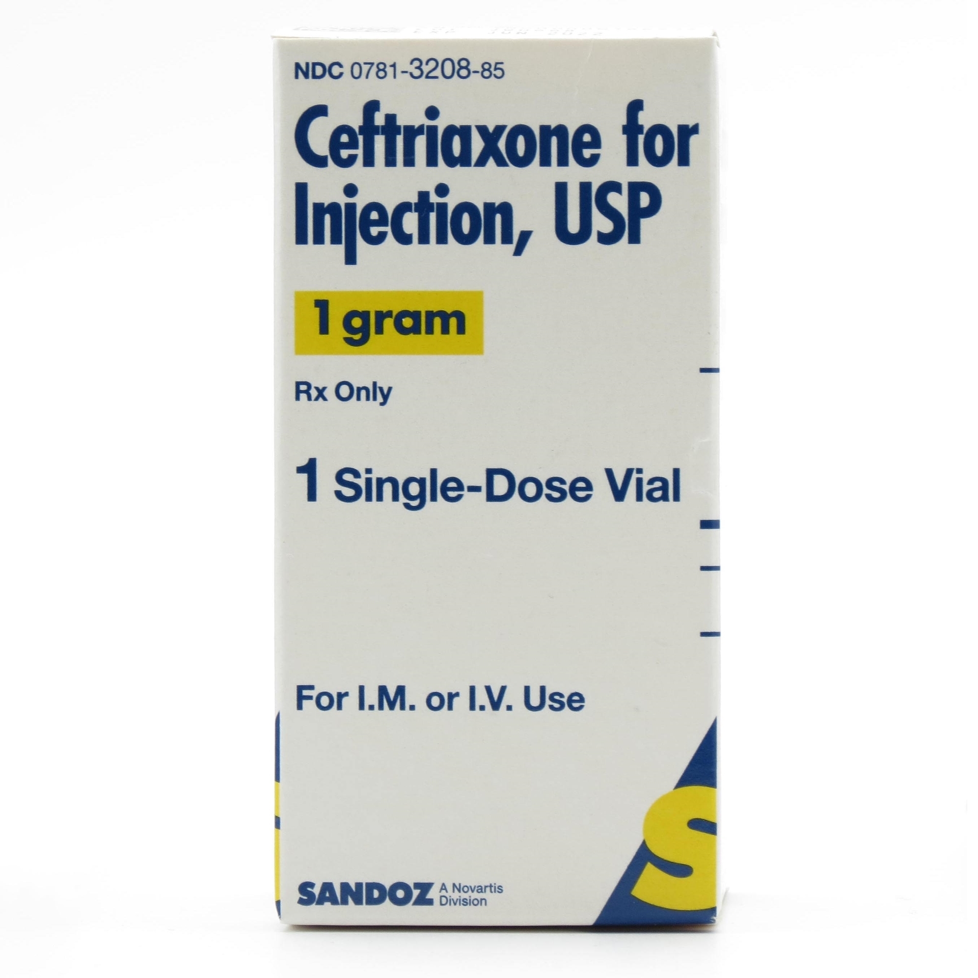Ceftriaxone Sodium Injection 1g/Vial, Single Dose Vial | McGuff