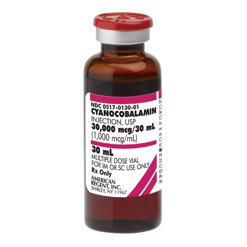 Cyanocobalamin (B12) 1000mcg/mL Injection 30mL MDV | McGuff