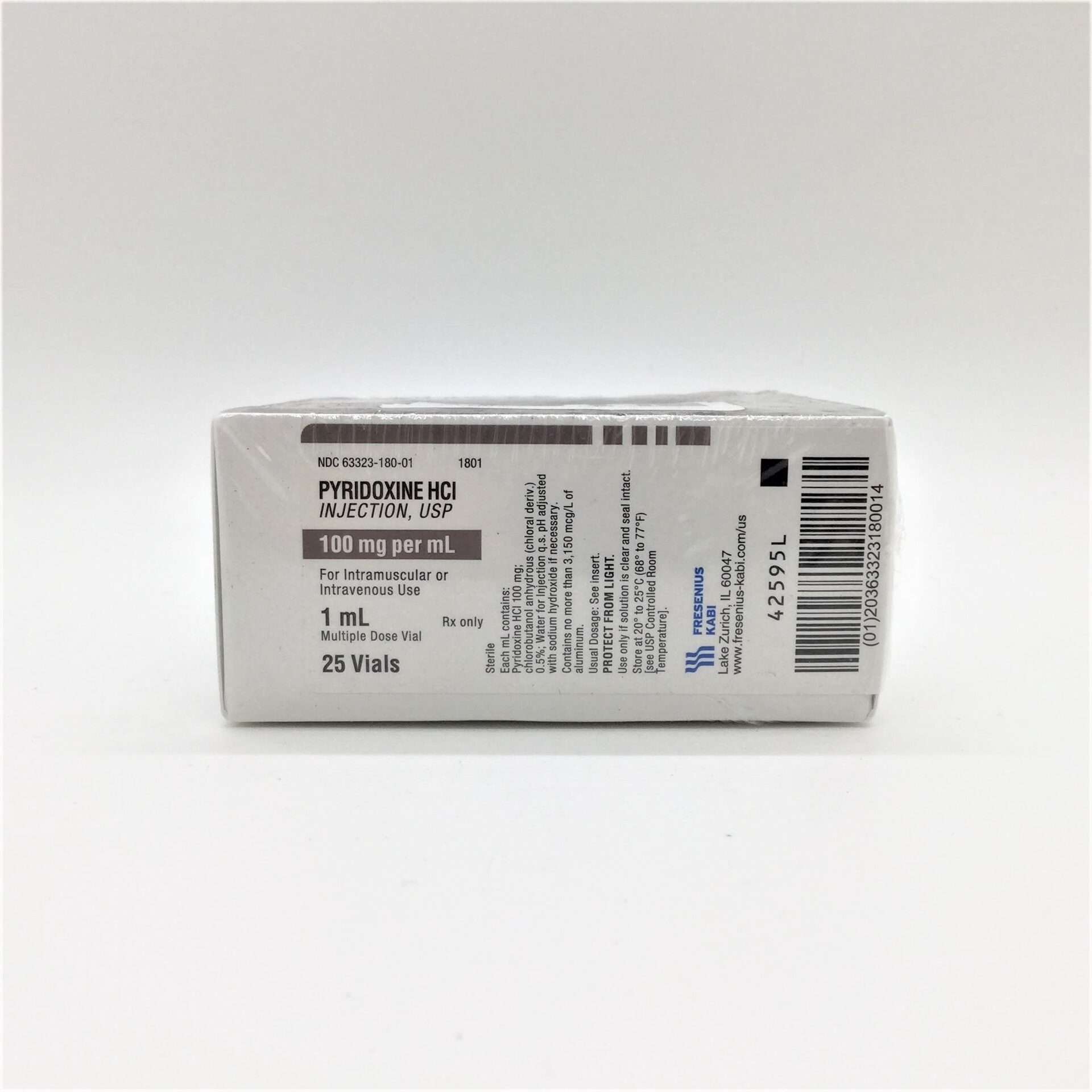 Pyridoxine HCl (Vitamin B6) 100mg/mL Injection 1mL MDV | McGuff