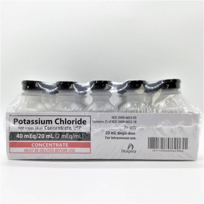 Potassium Chloride Injection 2 mEq/mL, Single Dose Vial 20 mL | McGuff