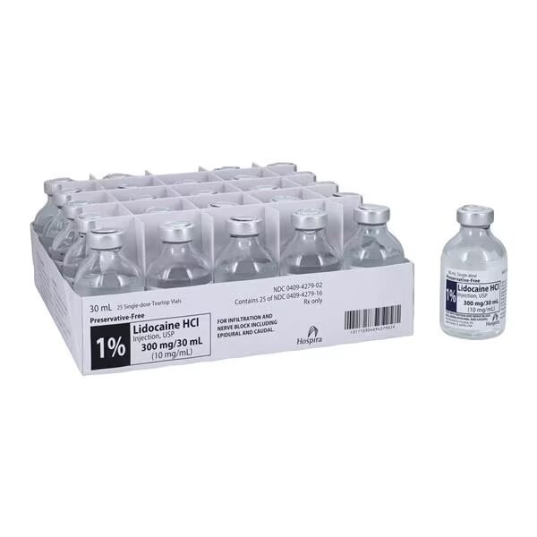 1% Lidocaine HCl Injection 10 mg/mL, Single Dose Vial 30 mL | McGuff